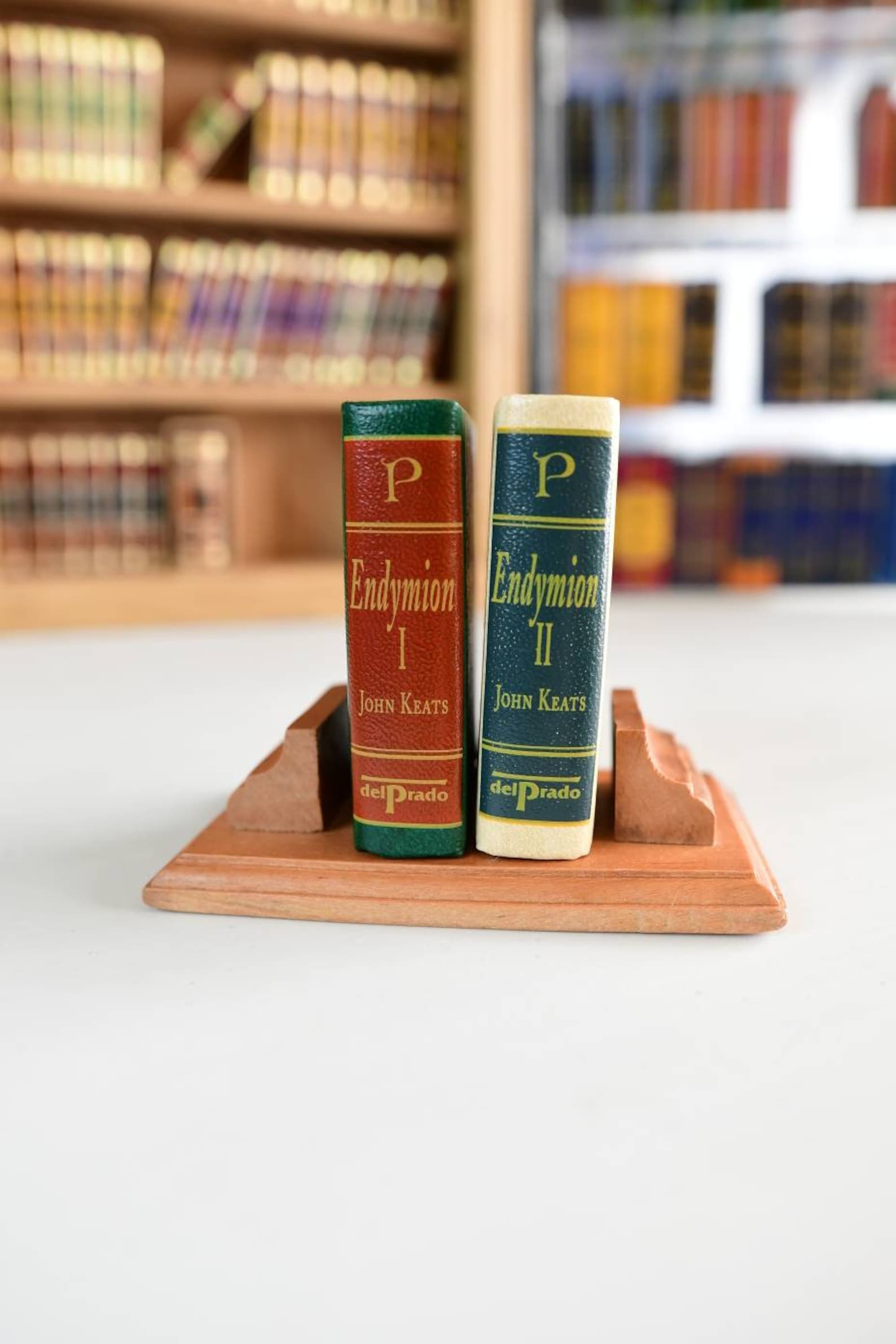 Small Wooden Bookstand Bookend for Miniature Books fits 2 | Etsy