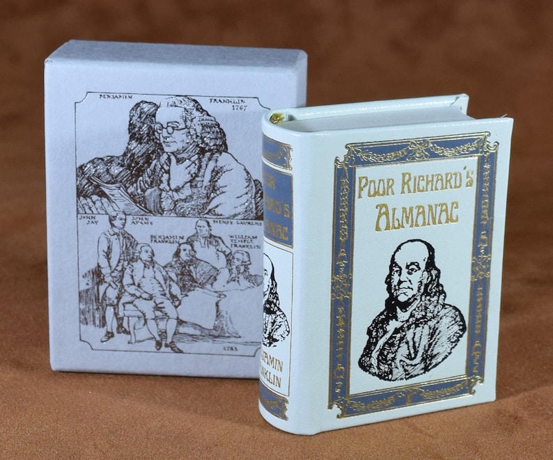 Poor Richard's Almanac by Benjamin Franklin Miniature Book - Etsy