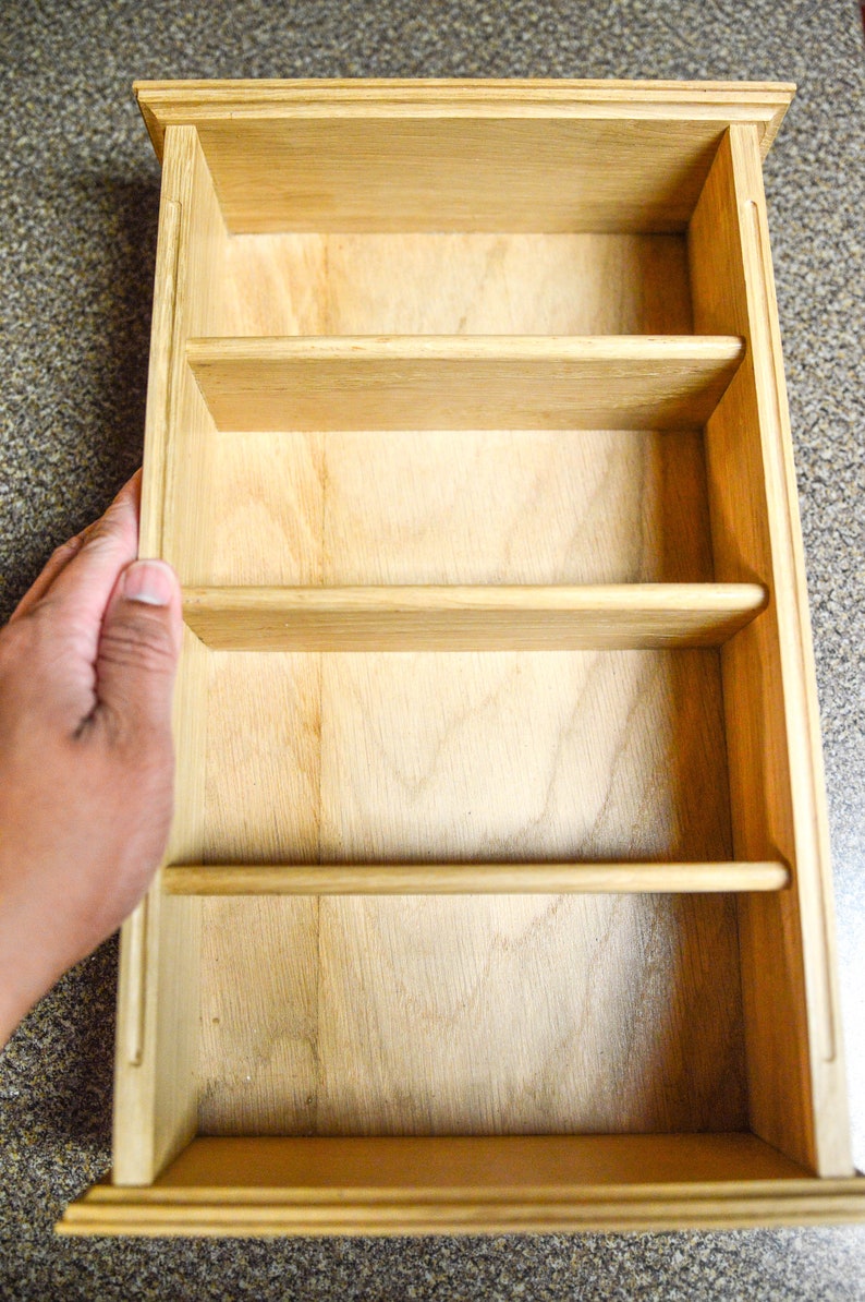 Medium Size Collector's Shelf Custom Wooden Bookshelf | Etsy