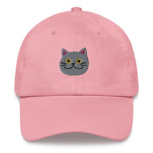Cat Hat for Humans Gray Smiling Cat Design Perfect Gift for Cat Dads ...