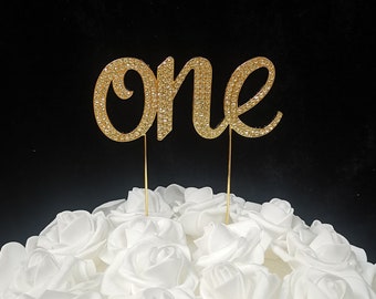 One Cake Topper Customized Glitter Cardstock Smash Cake - Etsy