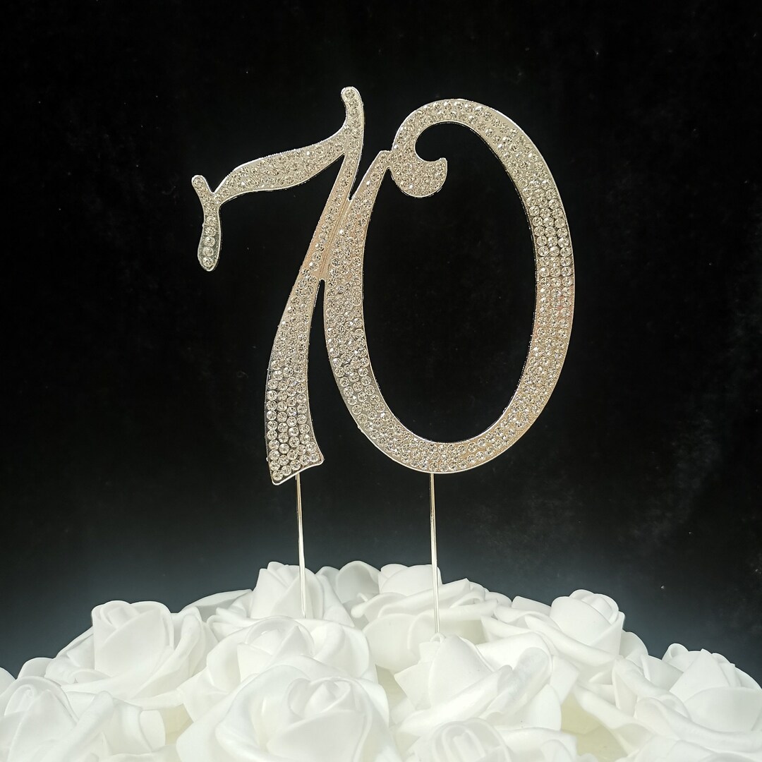 70 Rhinestone Monogram Cake Toppers-silver and Gold - Etsy