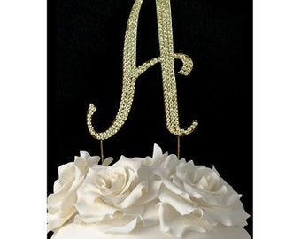 Gold Happy Birthday Cake Toppers Bling Birthday Party Cake Toppers Top ...
