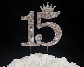 15 Cake Topper | Etsy
