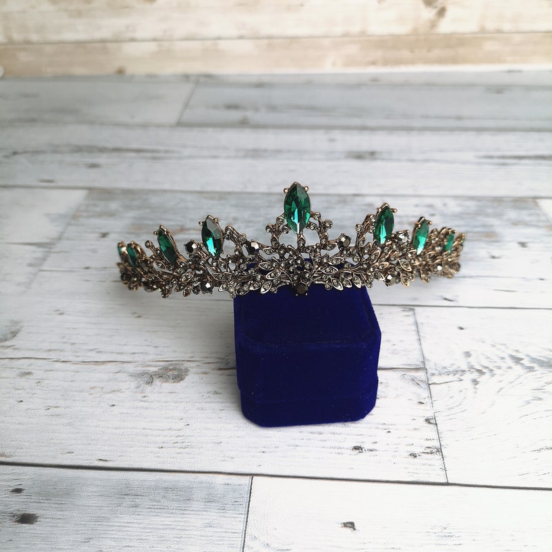 Emerald Tiara - Etsy