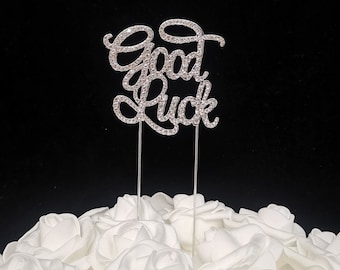 Good Luck Rhinestone Cake Toppers Gold & Silver - Etsy