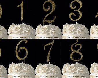 New 5 Gold Rhinestone NUMBER Five 5 Crystal Cake Topper Fifth 5th ...