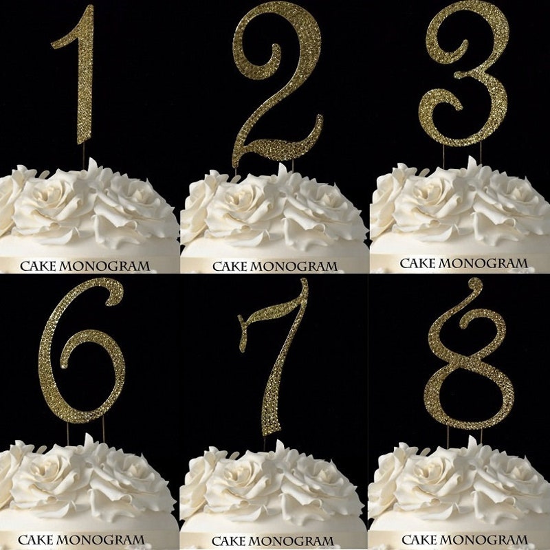 Number Cake Topper - Etsy