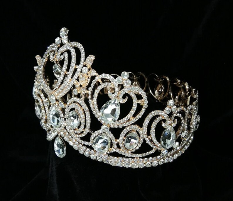 Crystal Rhinestone Crown- Rose Gold /silver Crown for Wedding, Birthday ...