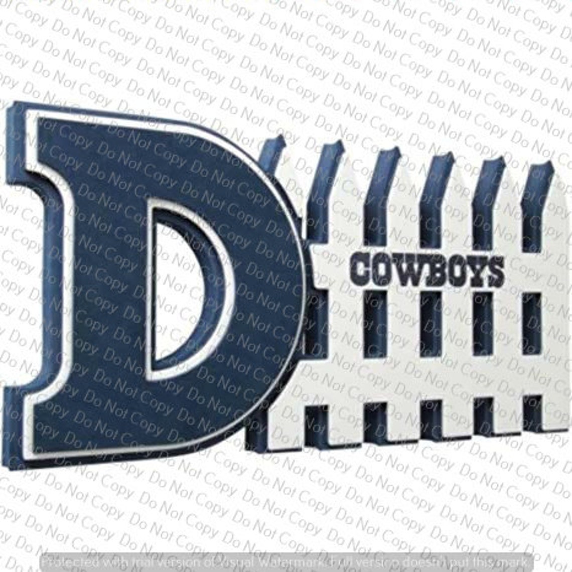 Dallas Cowboys D Fence SVG Cut File Instant Download Cricut | Etsy