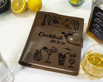 Personalized Mixology Cocktail Recipe Book Bartender Gift Bar | Etsy