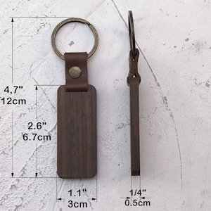 Personalized Wood Keychain With Kid's Artwork: Meaningful Gift for Dad ...