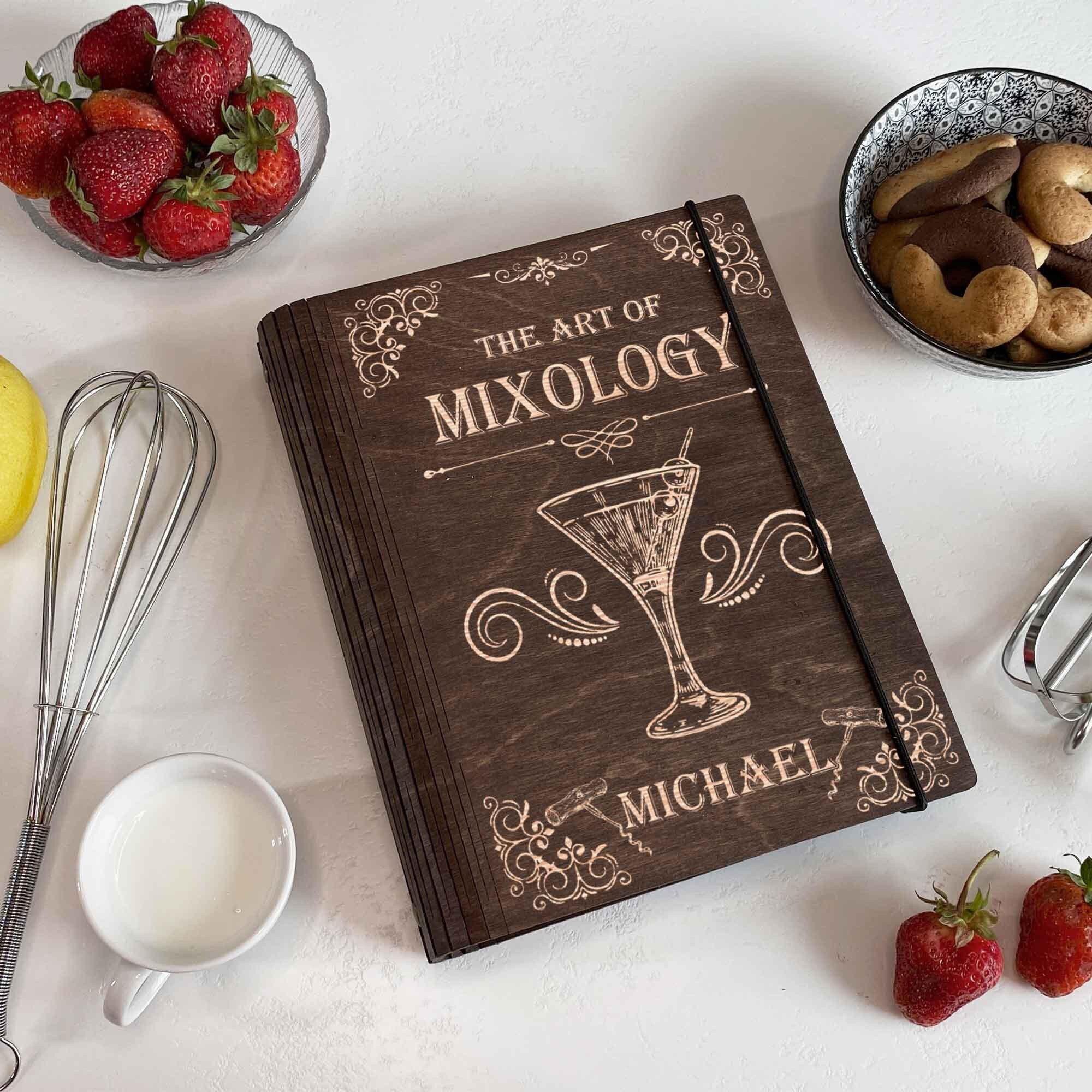 Custom Wooden Cocktail Recipe Book Eco Friendly Cooking Gift - Etsy Canada