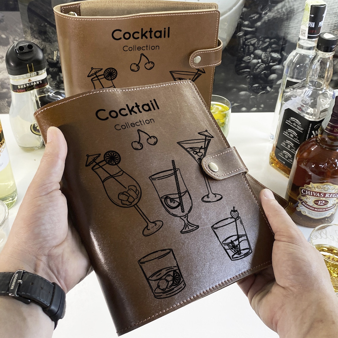 Personalized Mixology Cocktail Recipe Book Bartender Gift Bar | Etsy