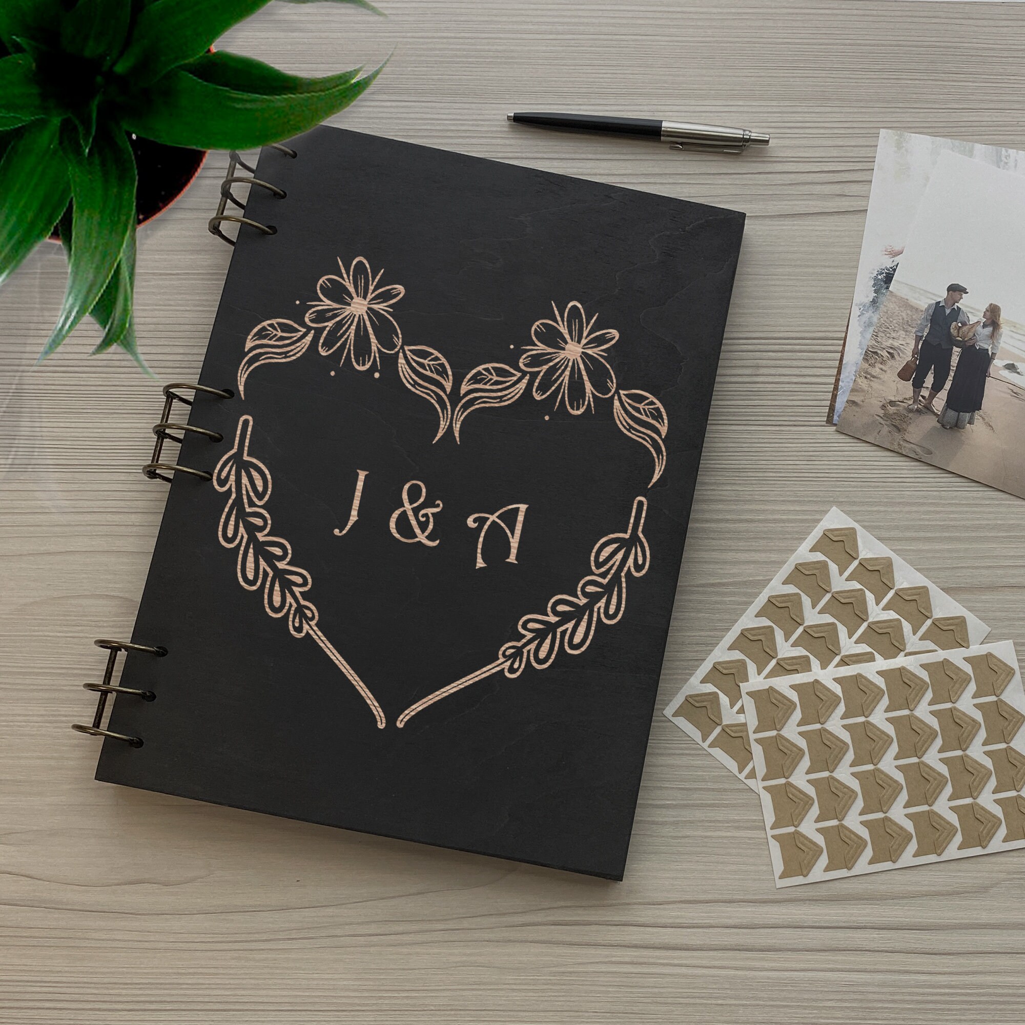 Wedding Photo Album Personalized Photo Album Album Rustic | Etsy