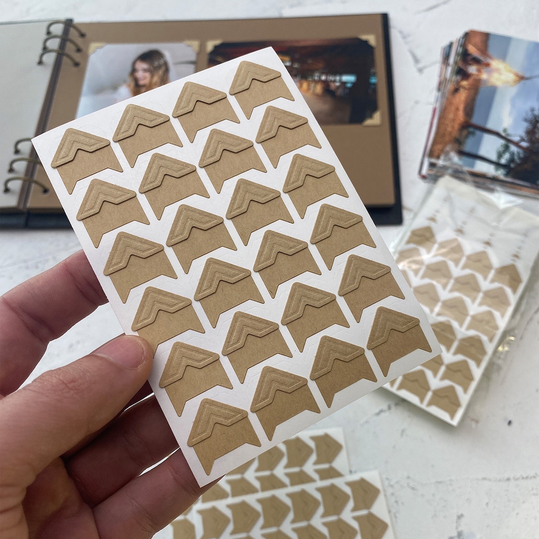 Craft Paper Photo Corners, Self Adhesive Corners for Album, Photo ...