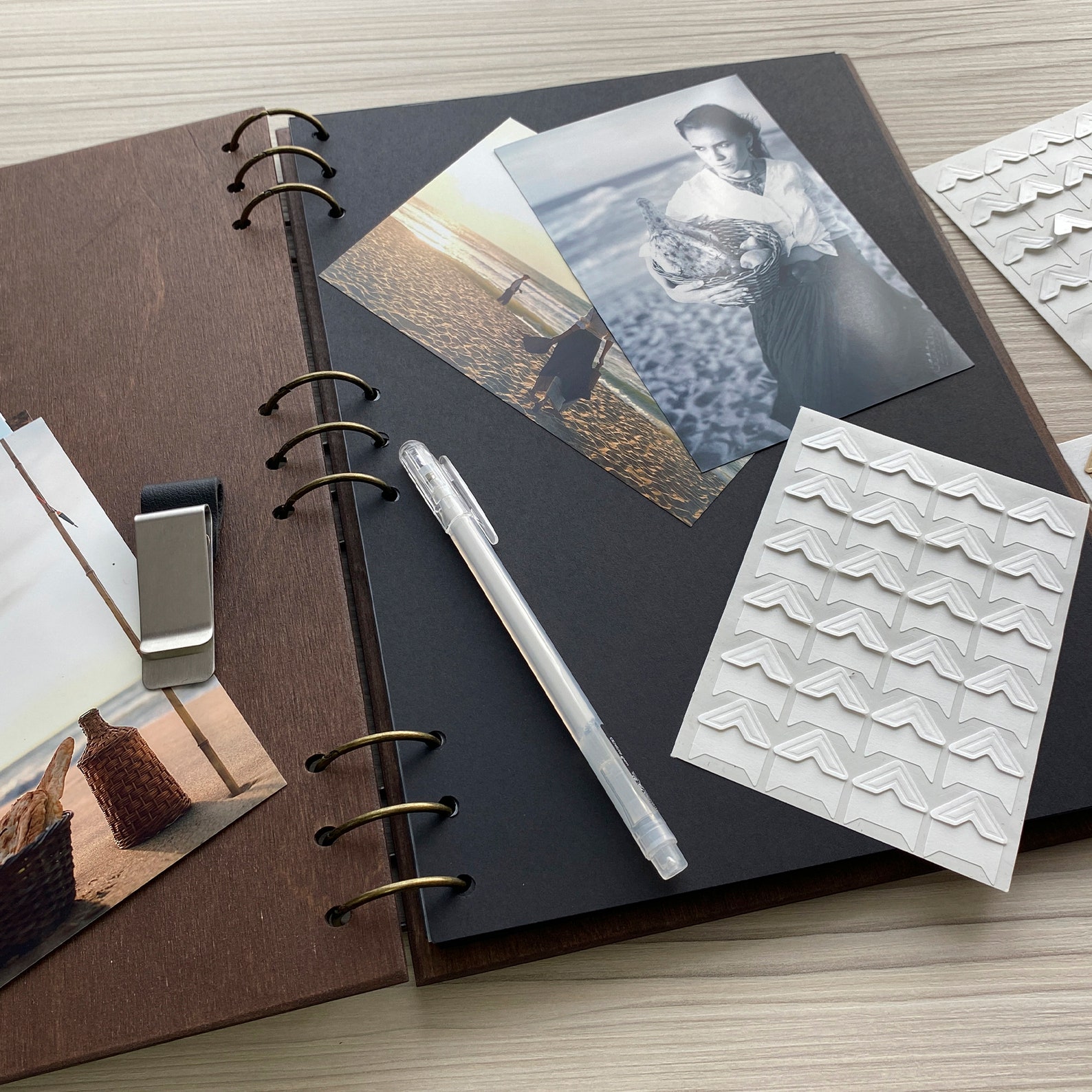 Personalized Family Photo Album Wood Photo Album Custom Photo - Etsy