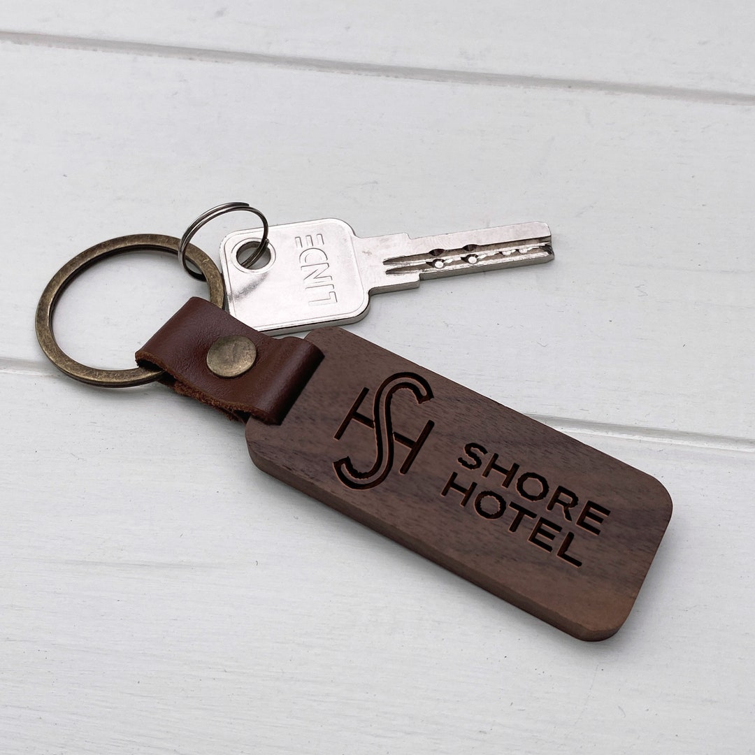 Personalized Engraved Key Fob for Hotel B&B - Custom Name, Room Number ...