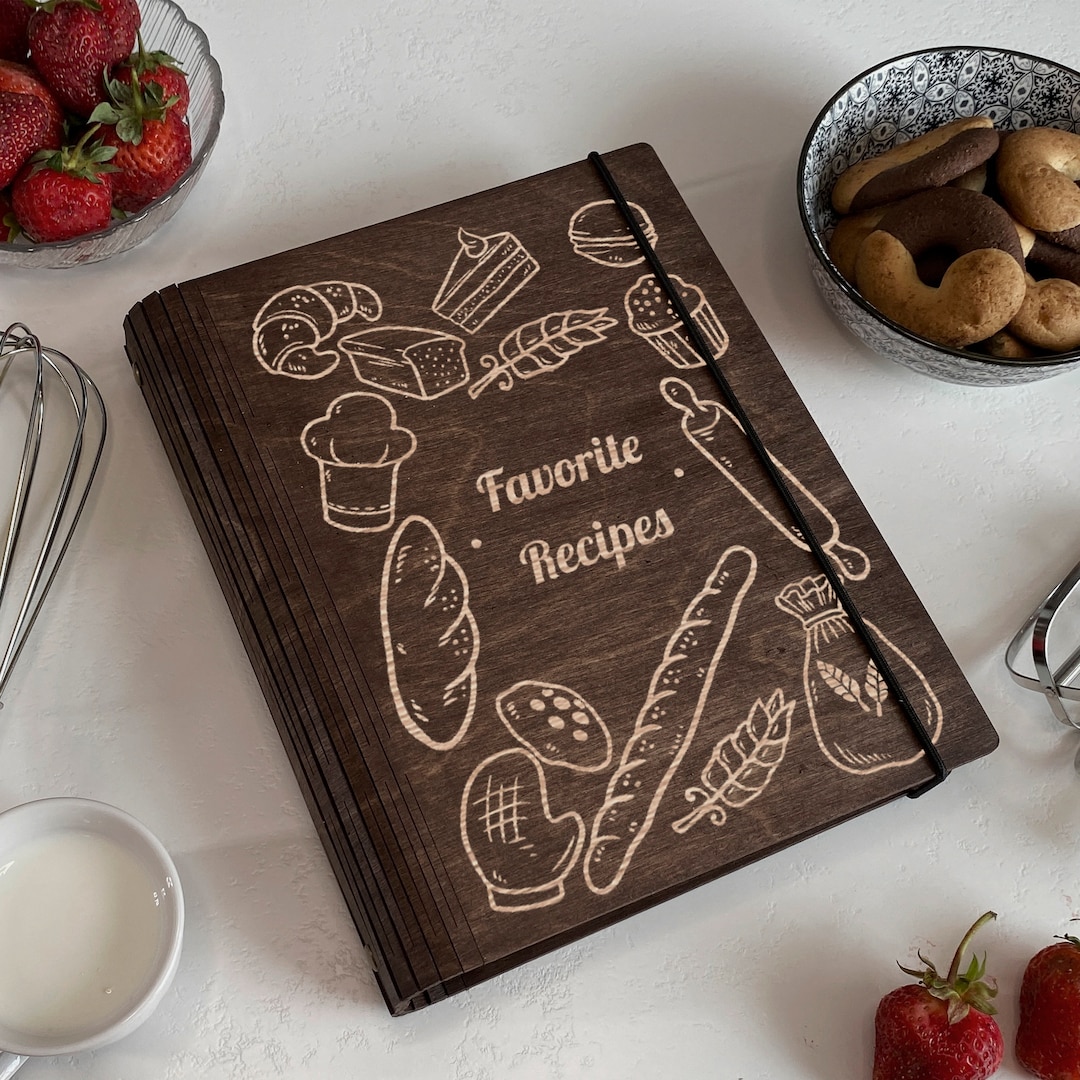 Personalized Wooden Recipe Book Mothers Day Birthday Gift - Etsy