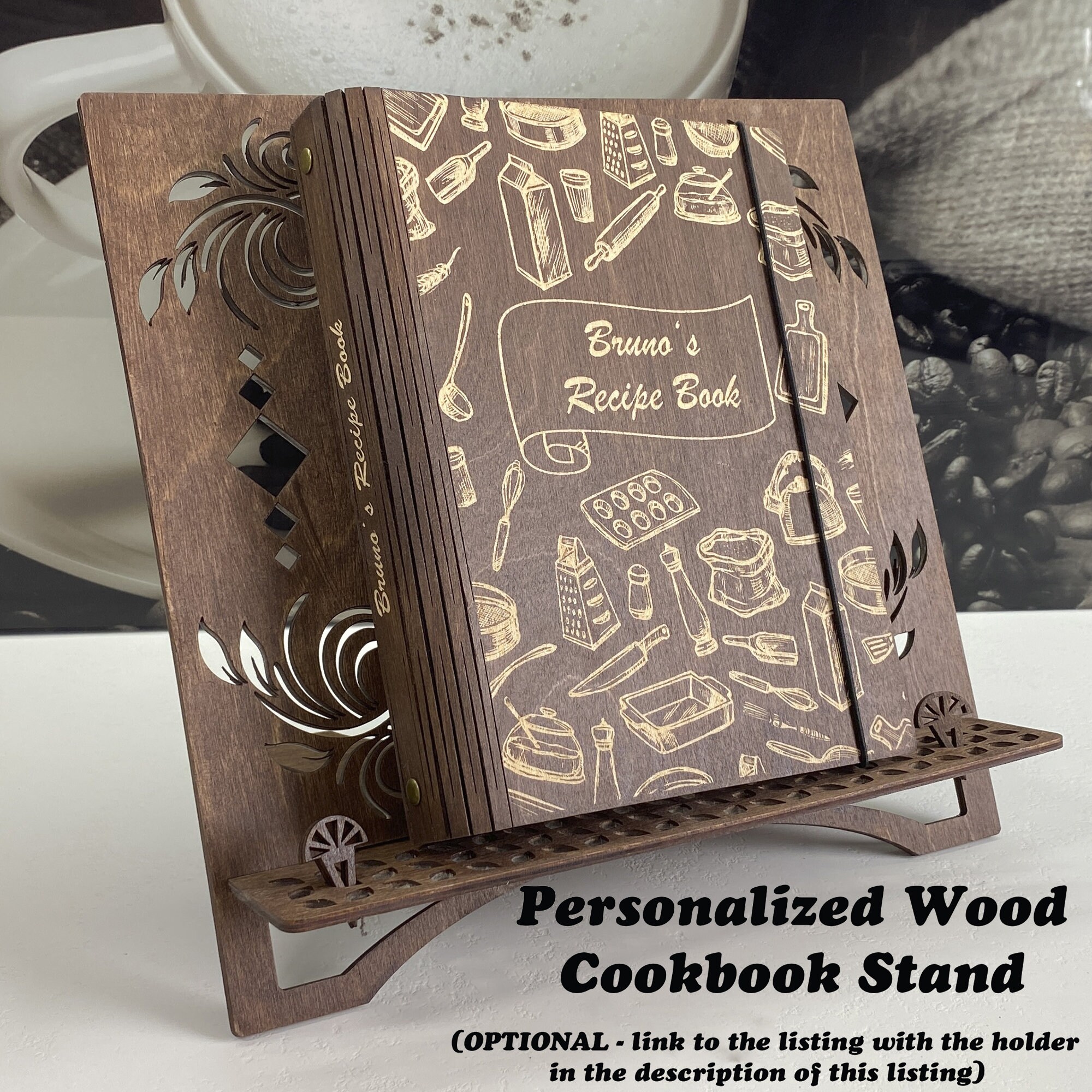 Custom Leather Cocktail Recipe Book Bartender Gift Bar Recipe Book Gift ...