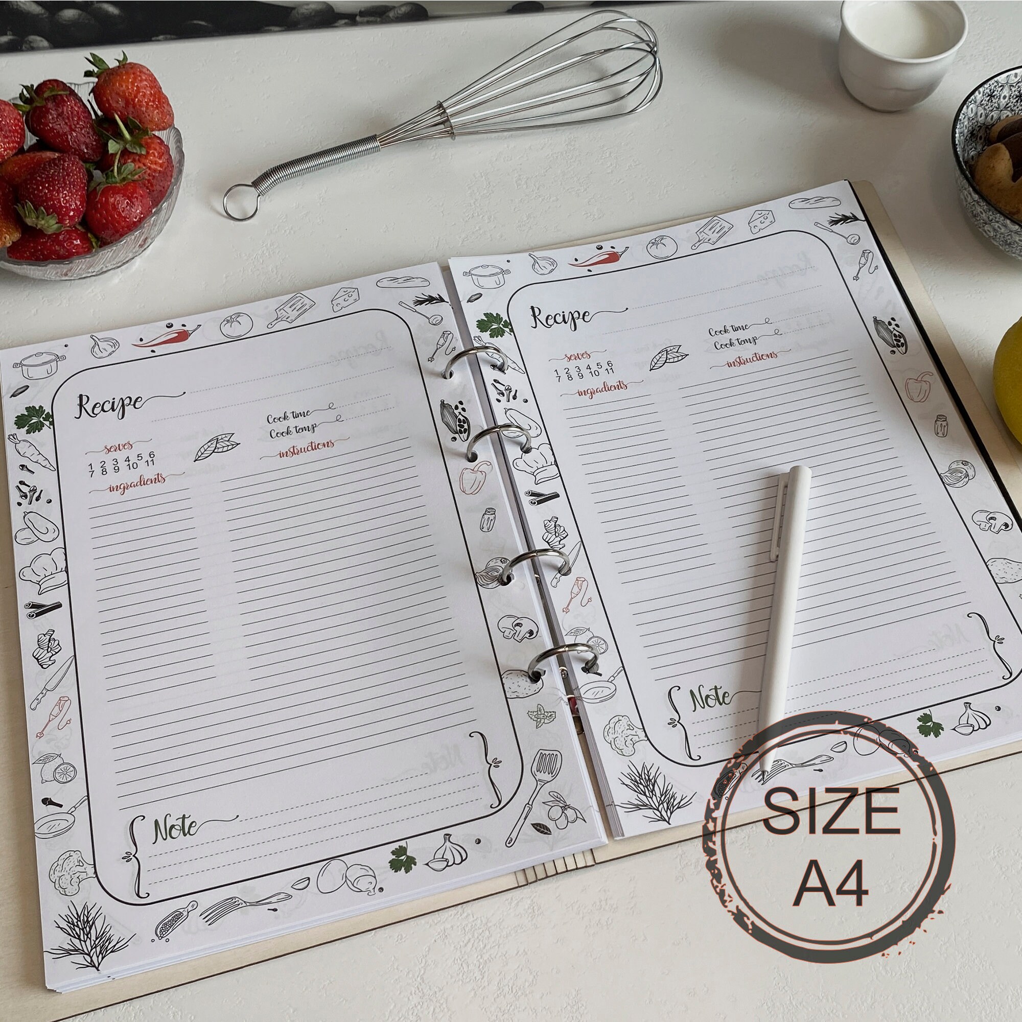 Custom Recipe Book Gift From Daughter for Mom Her Mothers Day | Etsy