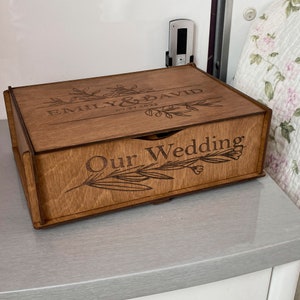 This Personalized Memory Wooden Keepsake Box is Ideal for Storing ...