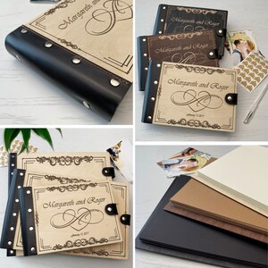 Wood Photo Album, Rustic Photo Album, Custom Wedding Album, Wooden ...