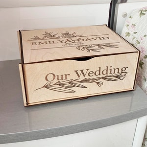 This Personalized Memory Wooden Keepsake Box is Ideal for Storing ...