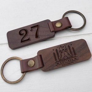 Personalized Engraved Key Fob for Hotel B&B - Custom Name, Room Number ...