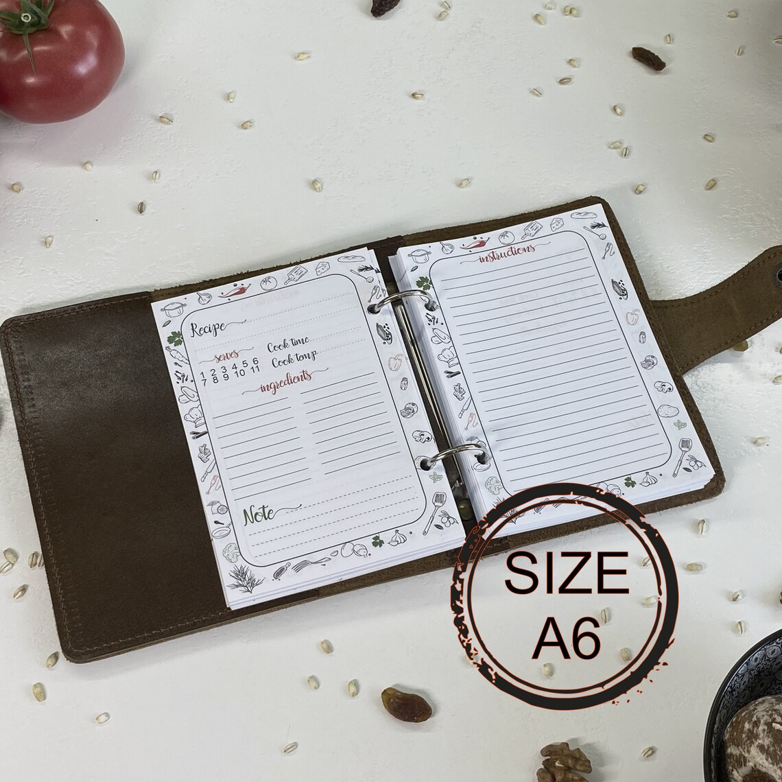 Custom Leather Cocktail Recipe Book Bartender Gift Bar Recipe Book Gift ...