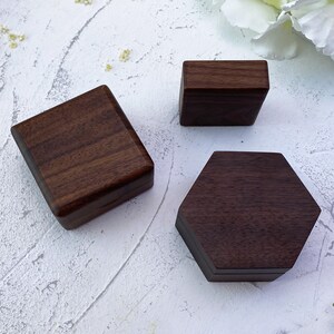 Engraved Sustainable Wood Ring Box: Eco-friendly Wedding Ring and ...