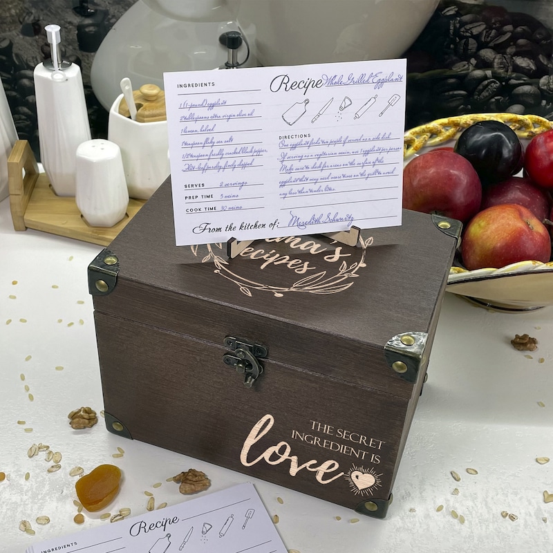 Rustic Recipe Box - Etsy
