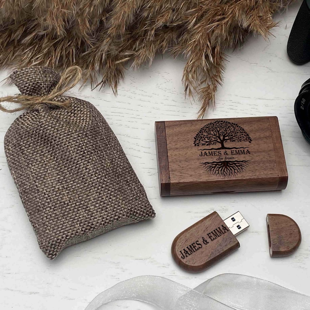 Personalized USB Flash Drive, Custom Memory USB, Wedding Photography or ...