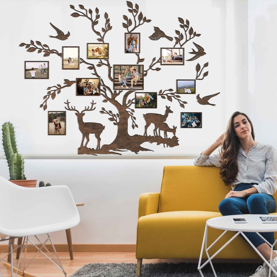 Elegant Wooden Tree of Life Photo Frame - Unique Family Gift Idea ...