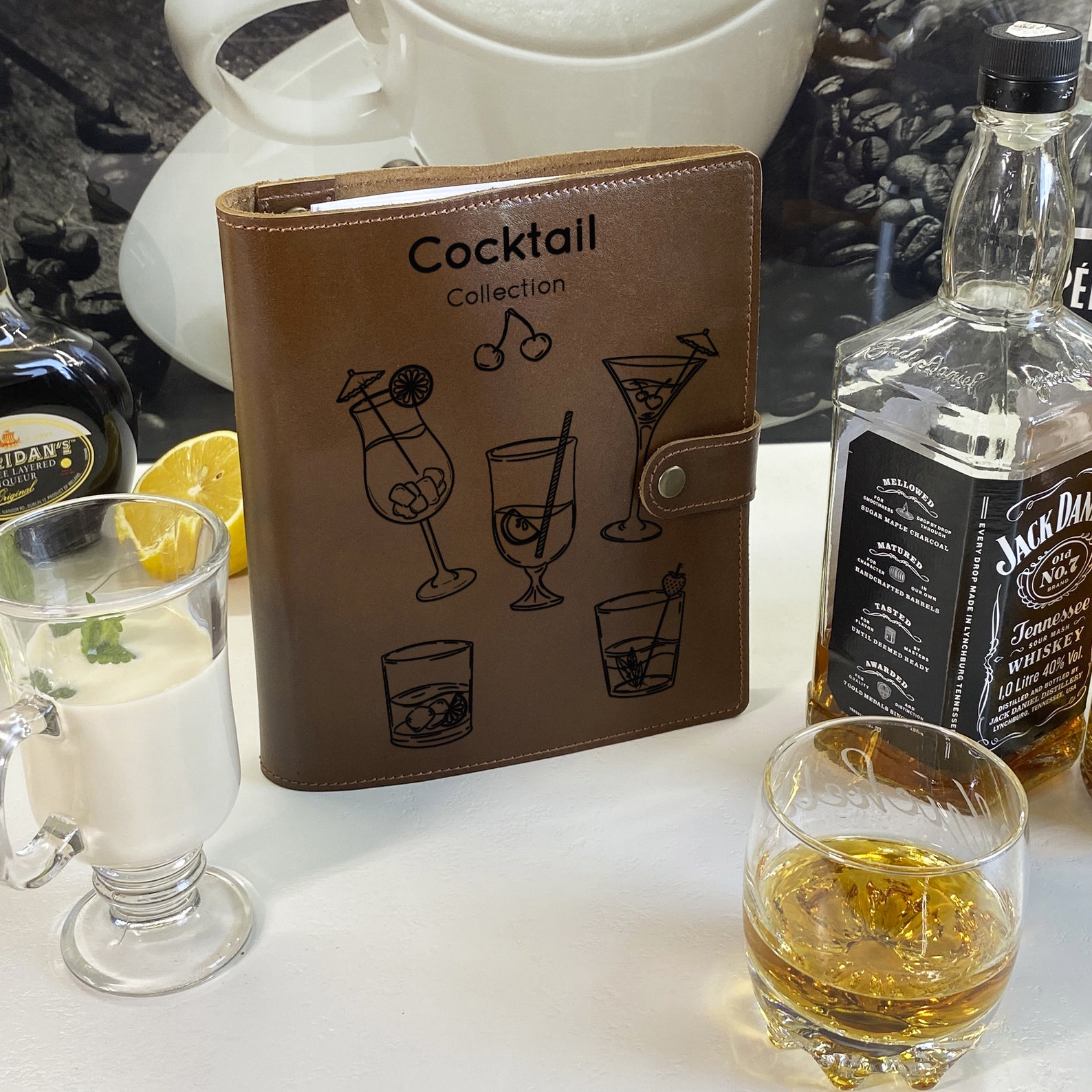 Personalized Mixology Cocktail Recipe Book, Bartender Gift Bar Recipe ...