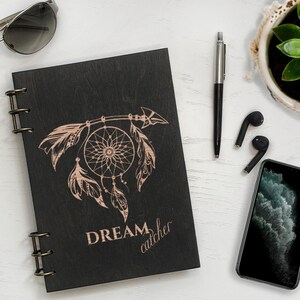 Custom Wooden Notebook Minimalist Planning Notebook Engraved Notebook ...