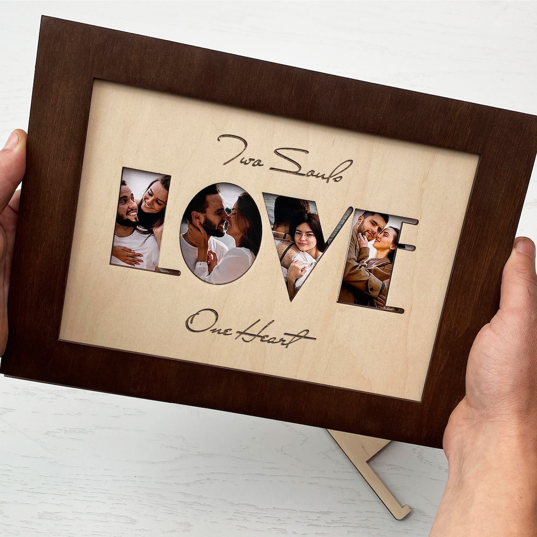 Personalized Couple Photo Frame, Christmas Gifts, Wedding Gift Photo ...