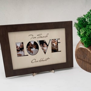 Personalized Couple Photo Frame, Christmas Gifts, Wedding Gift Photo ...