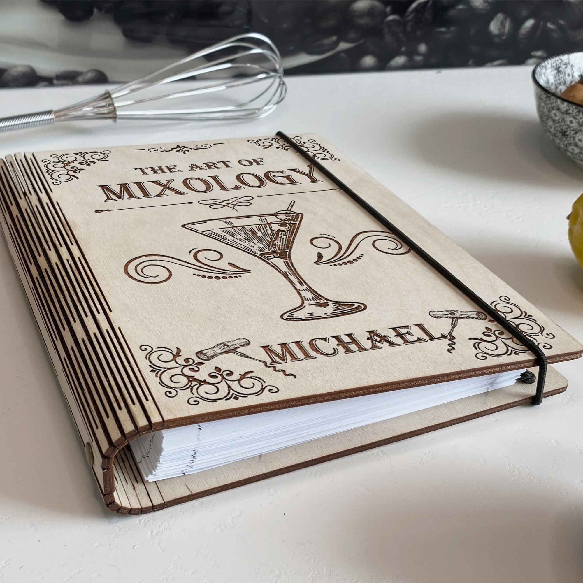 Custom Wooden Cocktail Recipe Book Eco Friendly Cooking Gift - Etsy Canada