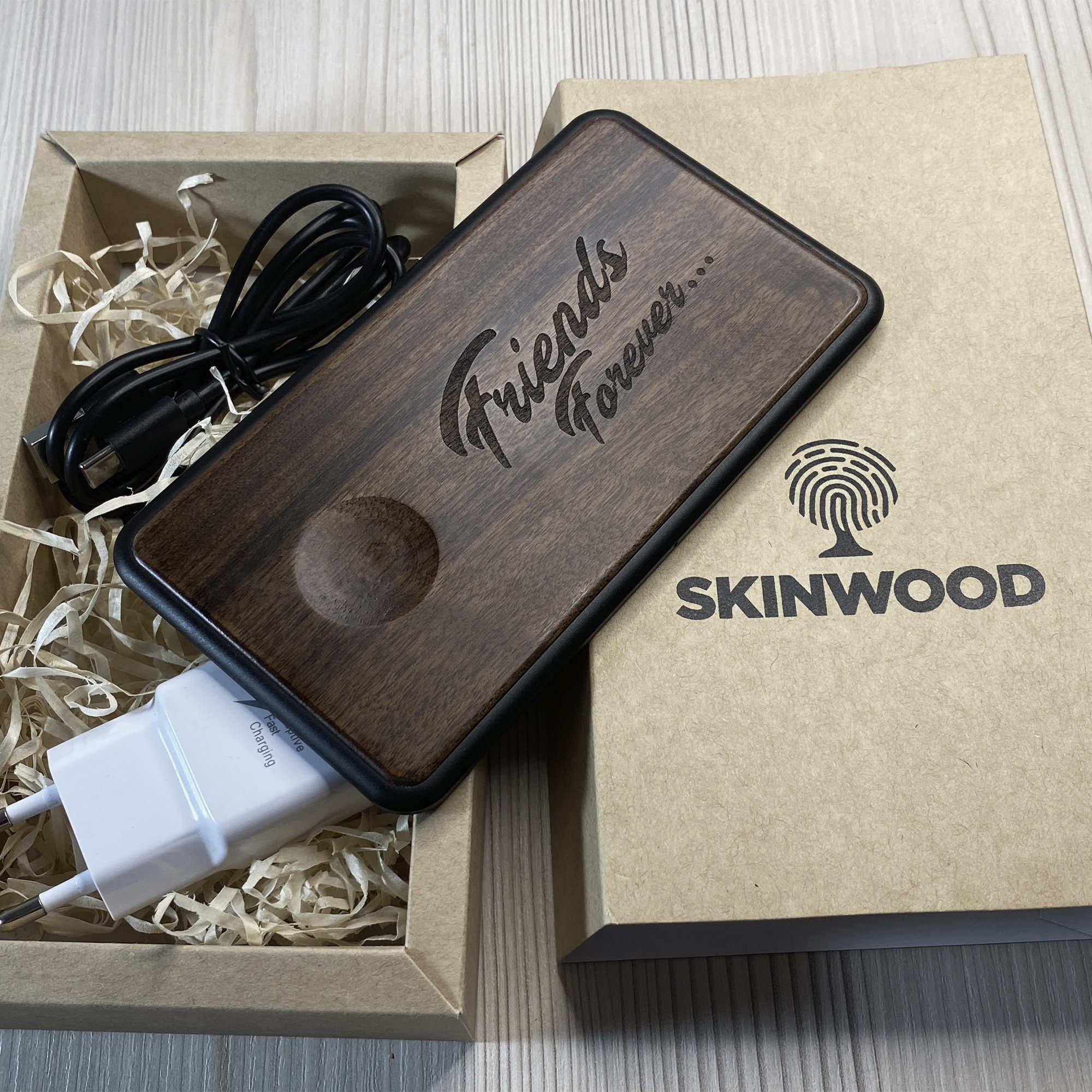 Personalized Wood Dual Wireless Charger Qi Tech Gifts for - Etsy Canada