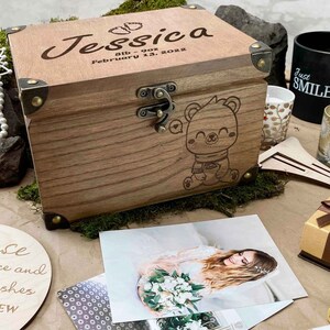 Personalized Wooden Baby Memory Box Engraved Baby Box Newborn - Etsy