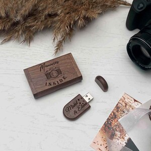 Wooden USB Stick Wood USB Flash Drive Engraved With Logo or Text ...