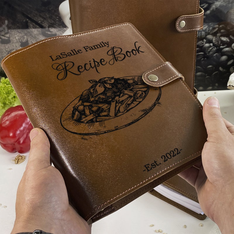 Leather Recipe Book - Etsy