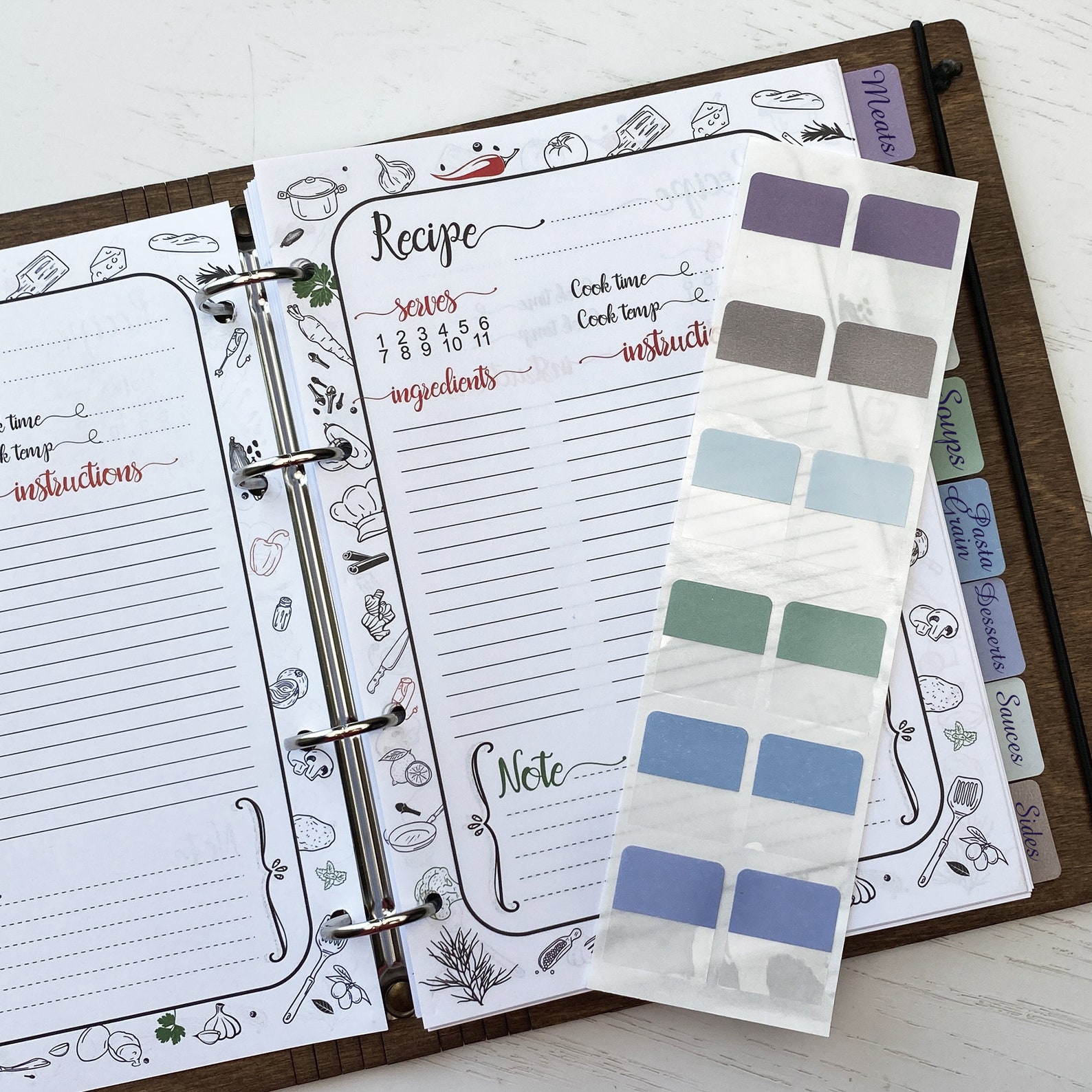 Personalized Wooden Recipe Book Binder Mothers Gift From - Etsy