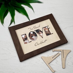 Personalized Couple Photo Frame, Christmas Gifts, Wedding Gift Photo ...