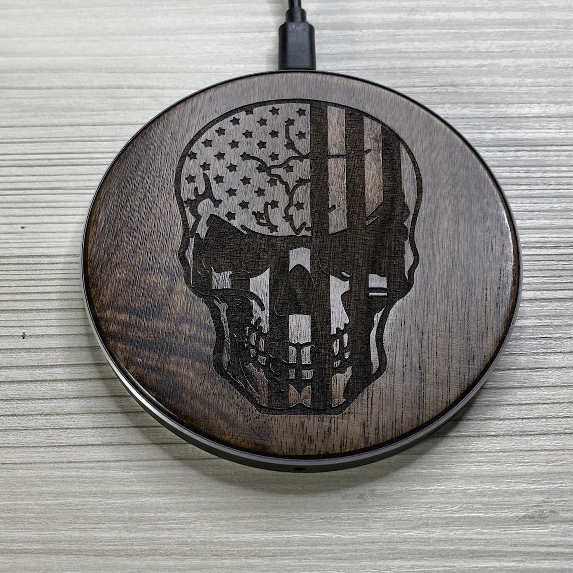 Laser Etched Wireless Charger Personalized With Custom Text | Etsy