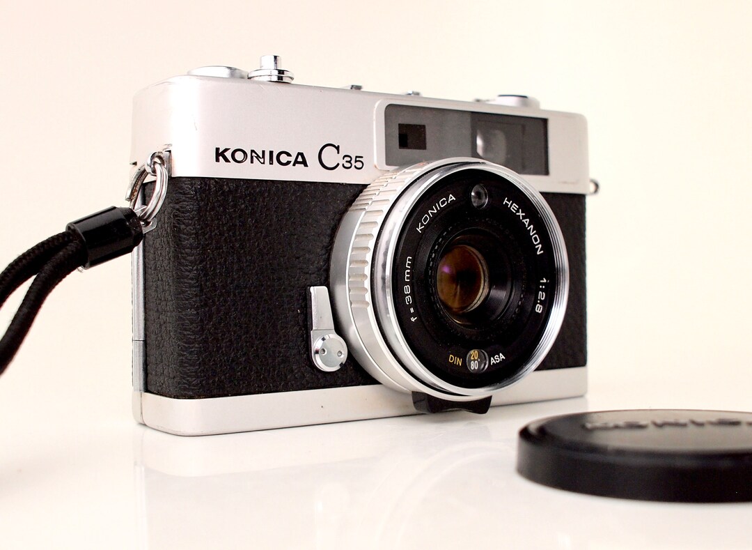 Serviced Konica C35 35mm Compact Rangefinder Film Camera Konica Hexanon ...