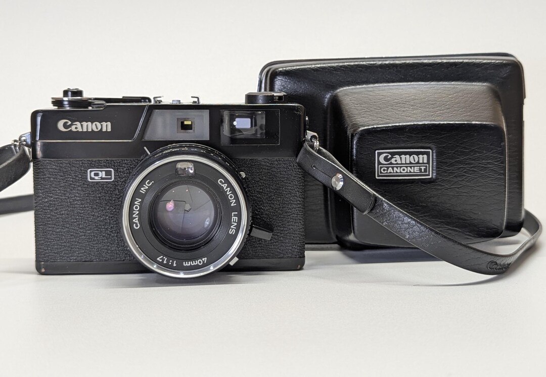 Rare Black Canon Canonet QL17 35mm Compact Rangefinder Camera 40mm F1.7 ...