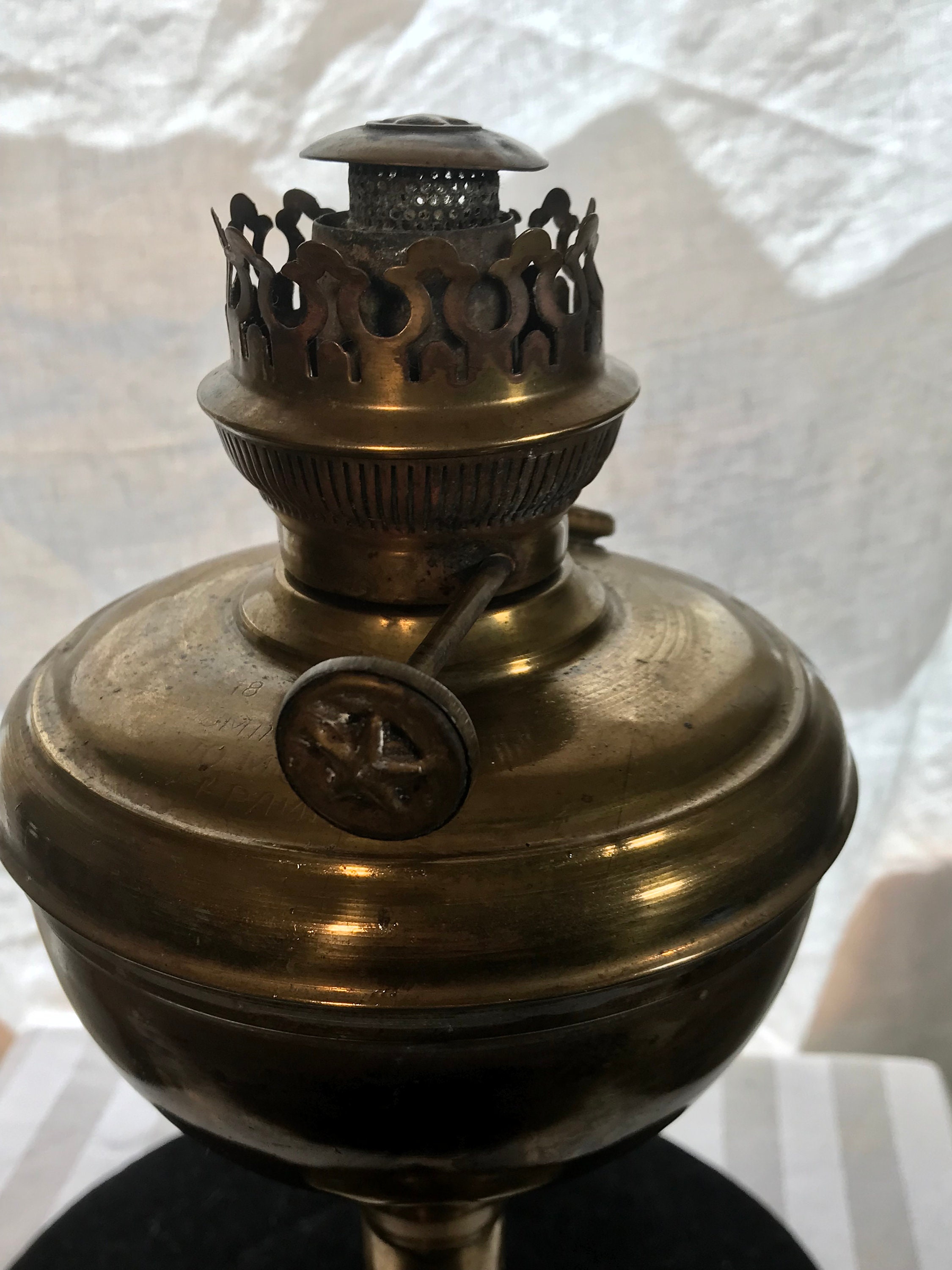 Antique Otto Muller 1880 Russian Brass Kerosene Vintage Lamp - Etsy
