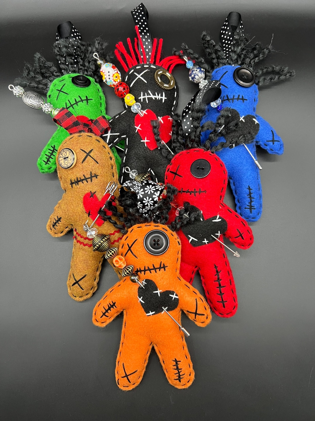 Voodoo Doll Ornament (various Colors) - Etsy